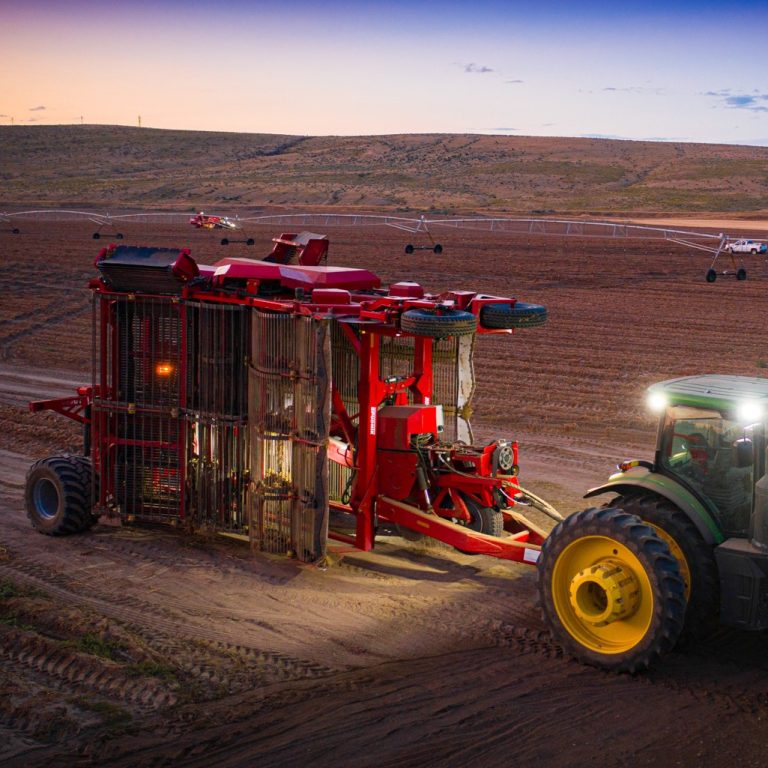 8 Row Folding Potato Windrower | Spudnik Equipment | Idaho